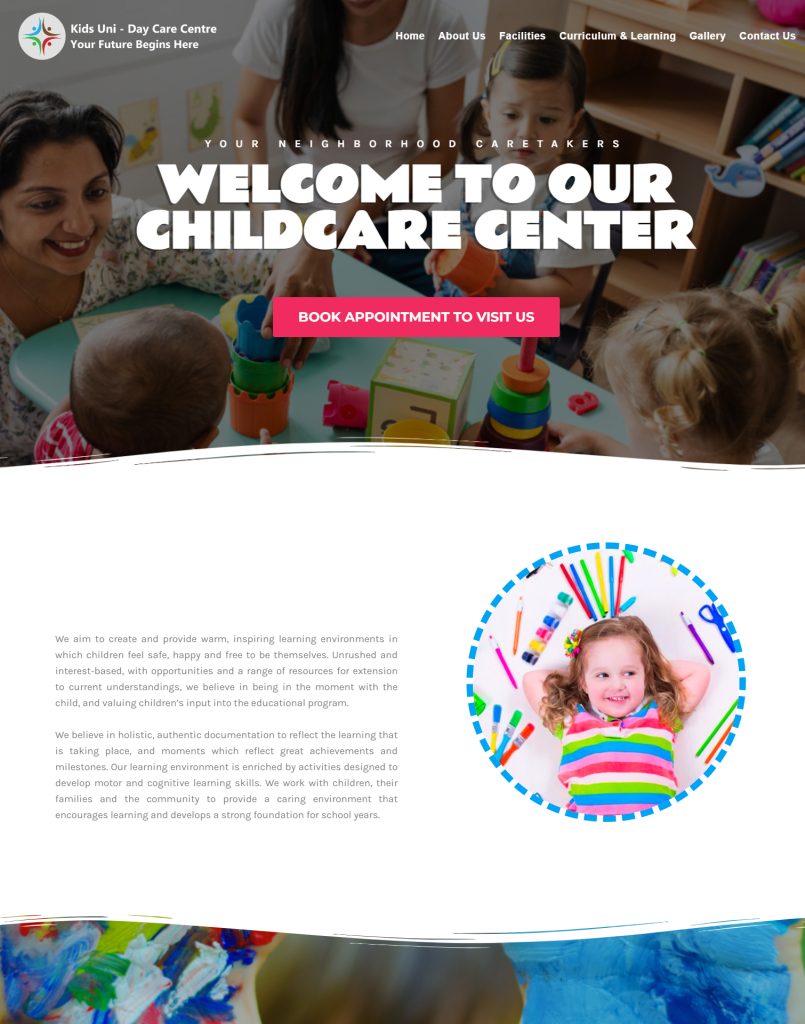 Daycare Website Design, Childcare Center Web Development | Marketing ...